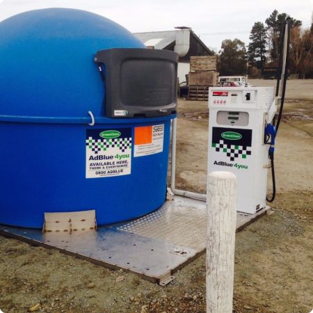 AdBlue storage & dispensing tanks Christchurch Dunedin 4800 litre - Sebco
